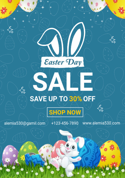 Easter day Sale Template | PosterMyWall