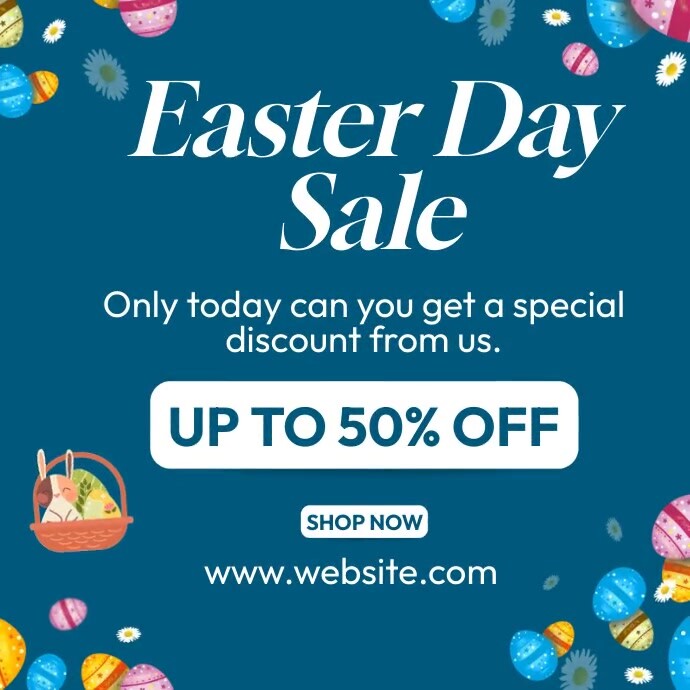 Easter Day Sale Template | PosterMyWall
