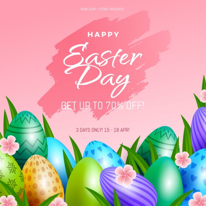 Copy of EASTER Day WEEKEND Sale Event Flyer | PosterMyWall