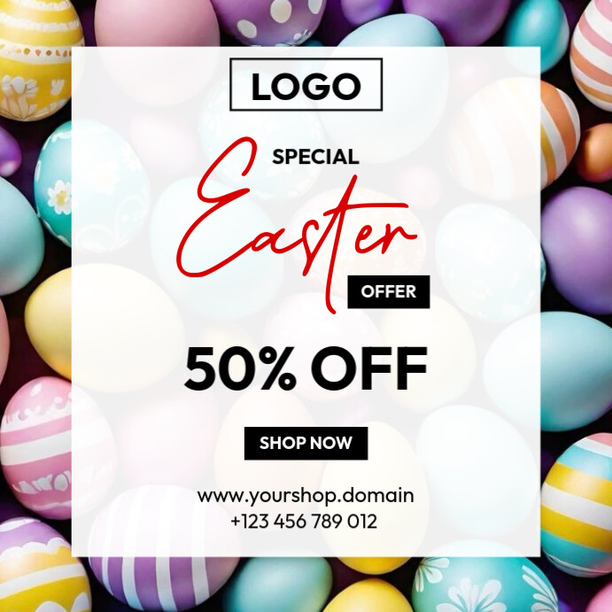 Copy of Easter Discount shop Offer | PosterMyWall