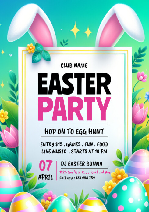 Copy of easter egg coloring contest | PosterMyWall