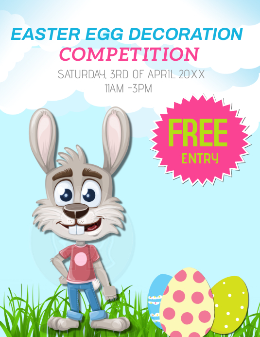 Easter Egg Decoration Competition | PosterMyWall