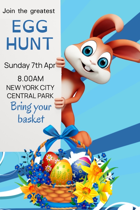 Copy of Easter egg hunt,poster | PosterMyWall