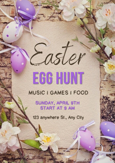 Easter egg hunt Template | PosterMyWall