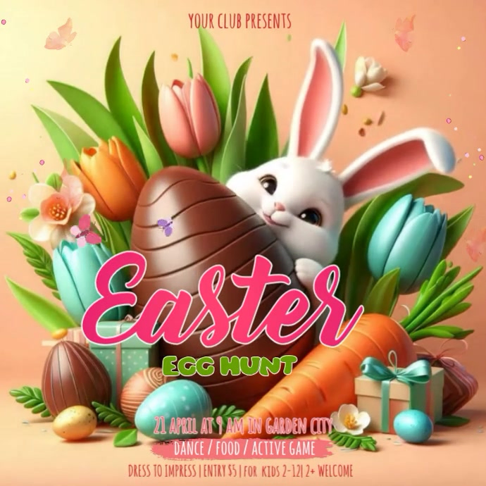 Easter Egg Hunt Template | PosterMyWall