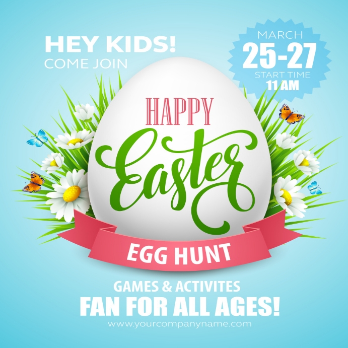 Copy of Easter egg hunt design template | PosterMyWall