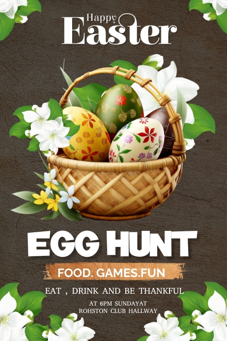 Easter Egg Hunt Template | PosterMyWall