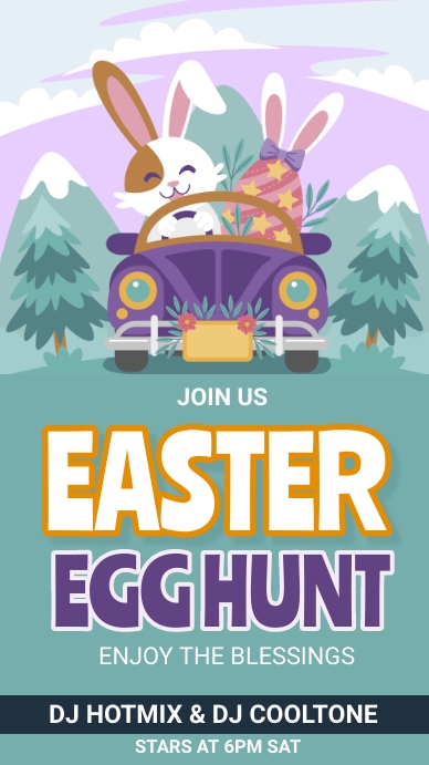 Easter Egg hunt Template | PosterMyWall