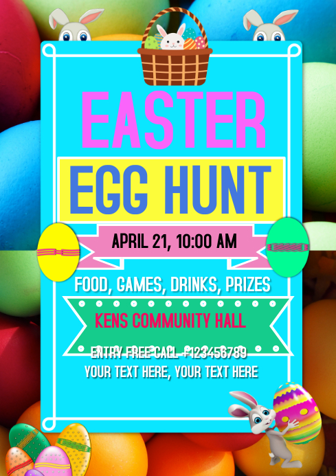 Easter Egg hunt Template | PosterMyWall