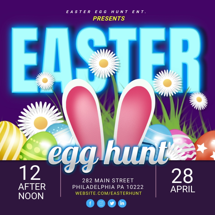 Easter Egg Hunt Template | PosterMyWall