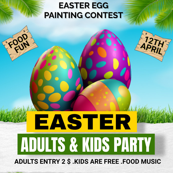 easter egg hunt Template | PosterMyWall