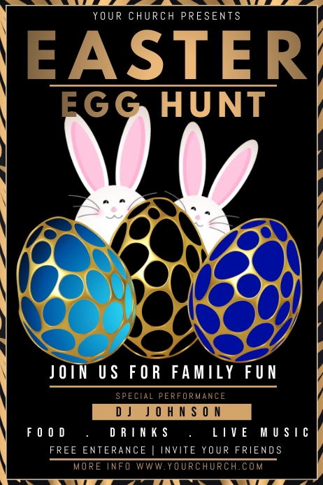 Easter egg hunt Template | PosterMyWall
