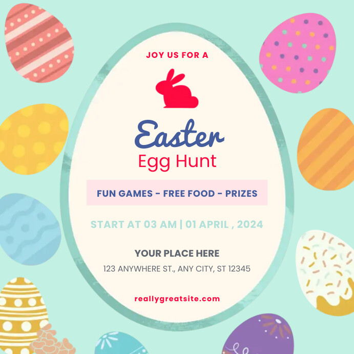 Easter Egg Hunt Template | PosterMyWall