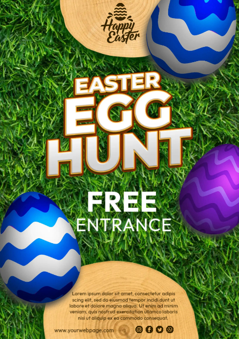 Easter Egg Hunt Template | PosterMyWall