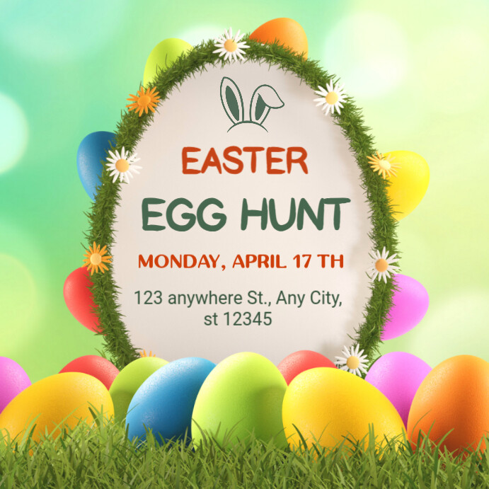 Easter egg hunt Template | PosterMyWall