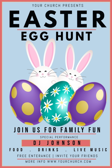 Easter egg hunt Template | PosterMyWall
