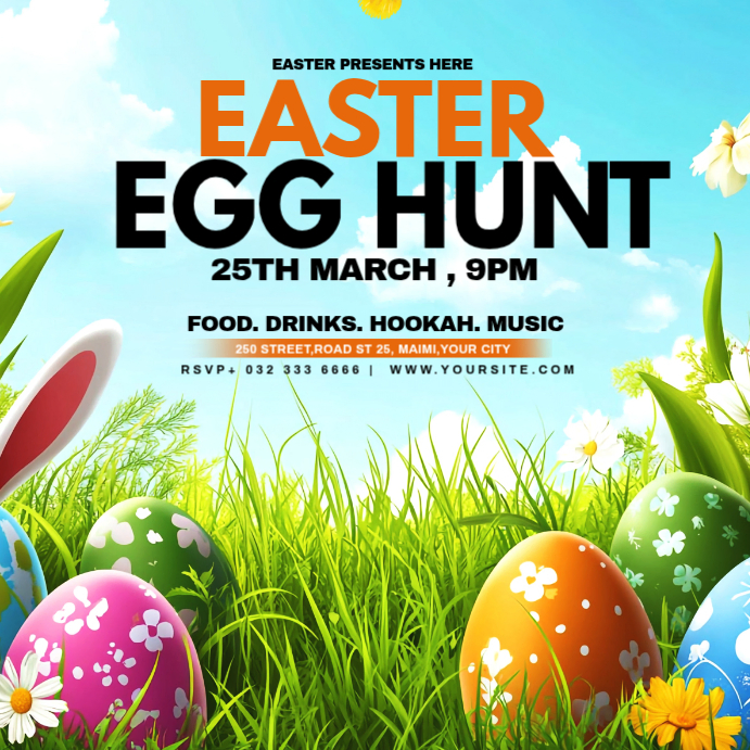 Modèle Easter Egg Hunt | PosterMyWall