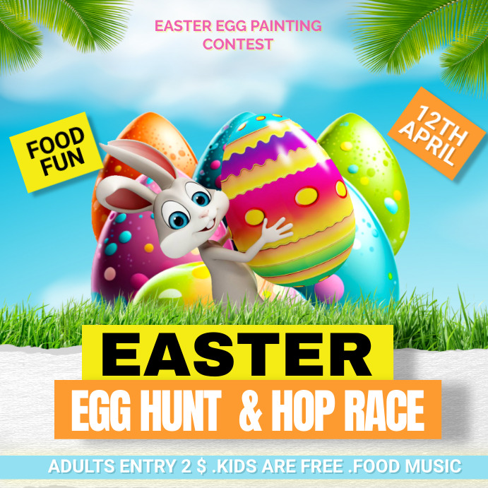 Plantilla de easter egg hunt | PosterMyWall