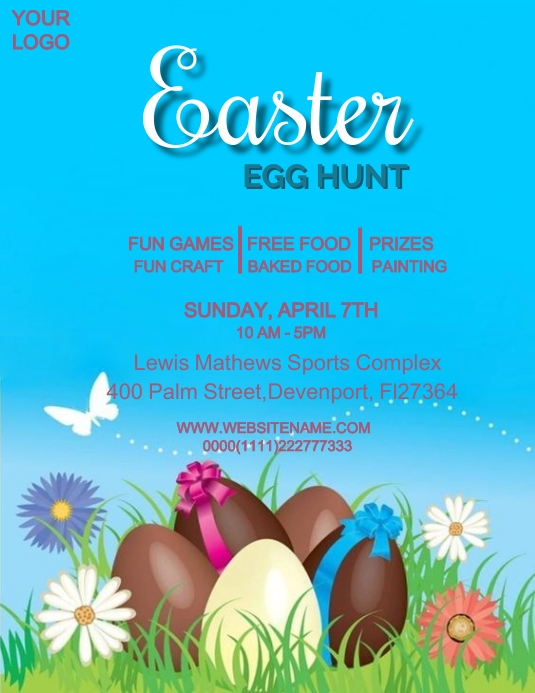 Easter egg hunt Templat | PosterMyWall