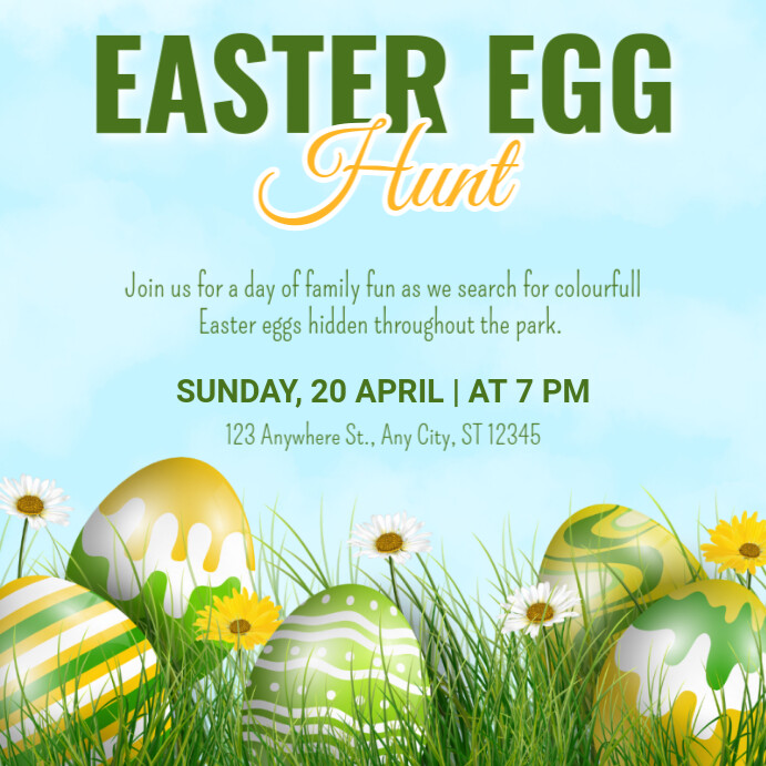 Easter Egg Hunt Template | PosterMyWall