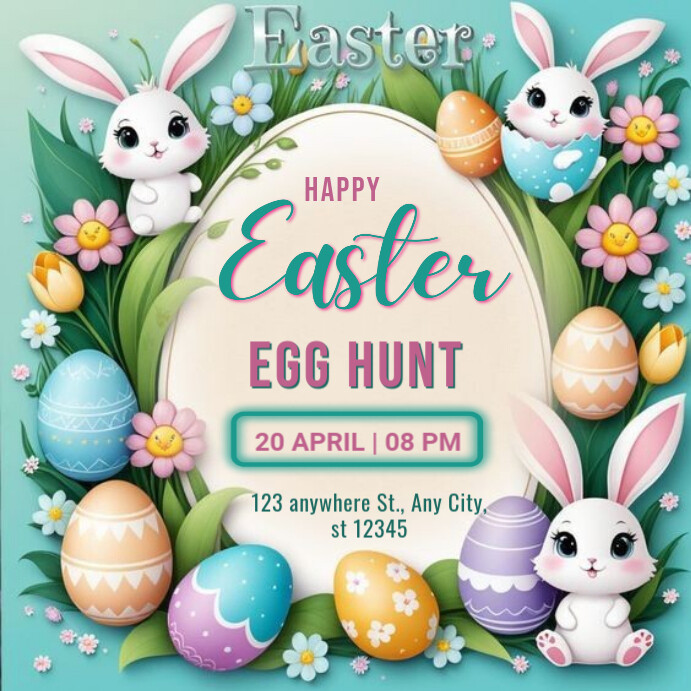 Plantilla de Easter egg hunt | PosterMyWall