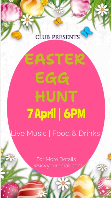 Easter egg hunt Template | PosterMyWall