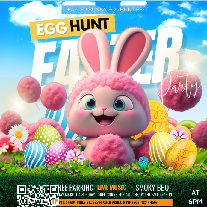 easter egg hunt Template | PosterMyWall