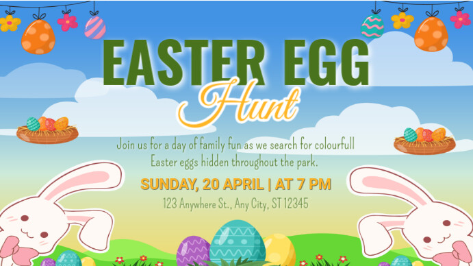 Easter Egg Hunt Template | PosterMyWall