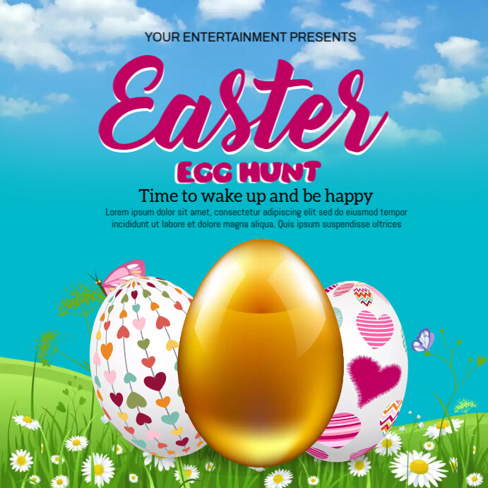 Easter Egg Hunt Event Template | PosterMyWall