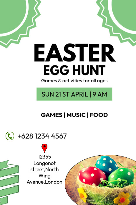 EASTER EGG HUNT FLYER Template | PosterMyWall