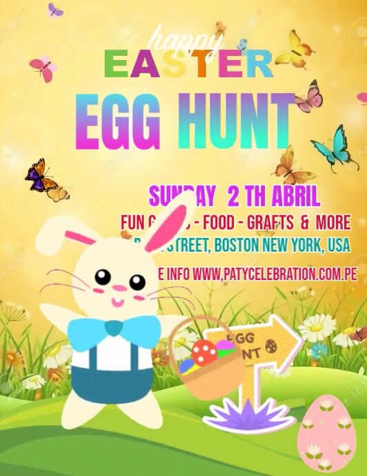 Easter Egg Hunt Flyer Template | PosterMyWall