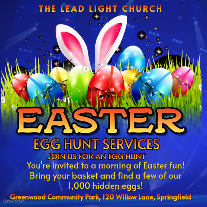 Plantilla de EASTER EGG HUNT FLYER | PosterMyWall