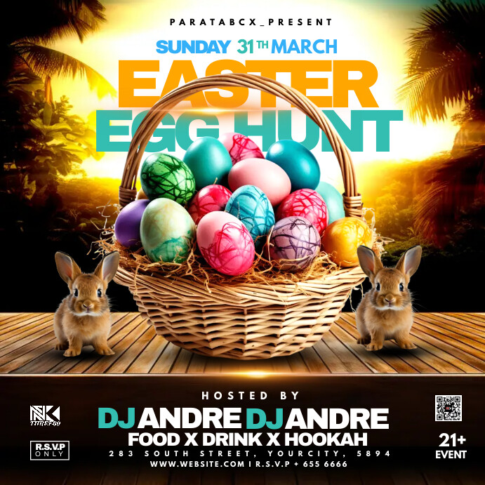 Easter Egg Hunt Flyer Template | PosterMyWall