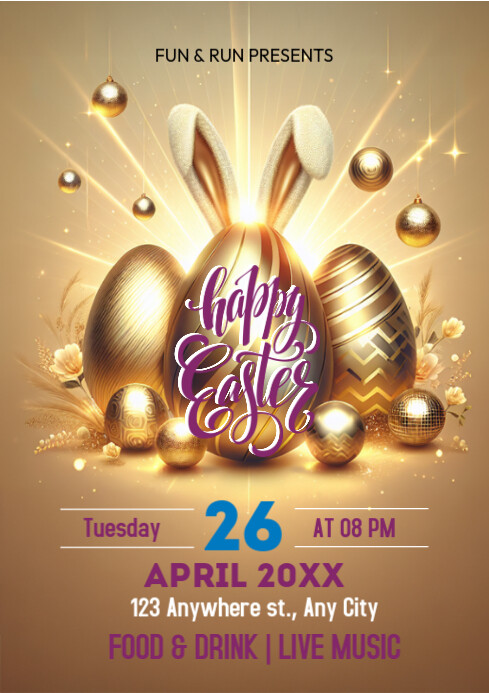 Easter Egg Hunt Flyer Template | PosterMyWall