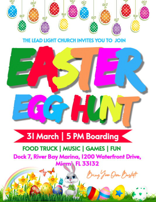 Easter Egg Hunt Flyer Template | PosterMyWall