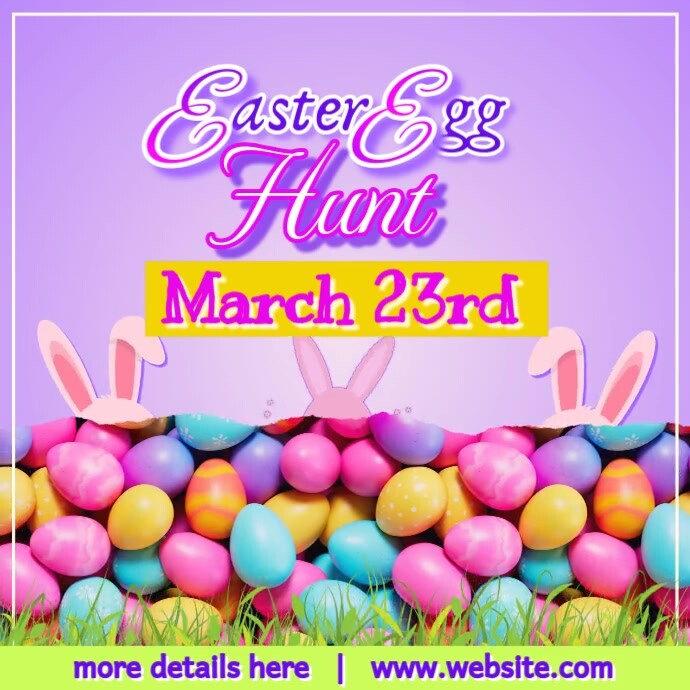 Easter Egg Hunt IG Post (1) Template | PosterMyWall