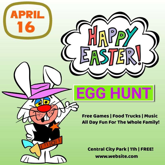 EASTER EGG HUNT INSTA TEMPLATE | PosterMyWall