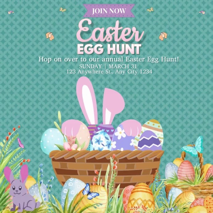 Plantilla de Easter Egg Hunt Instagram Post | PosterMyWall