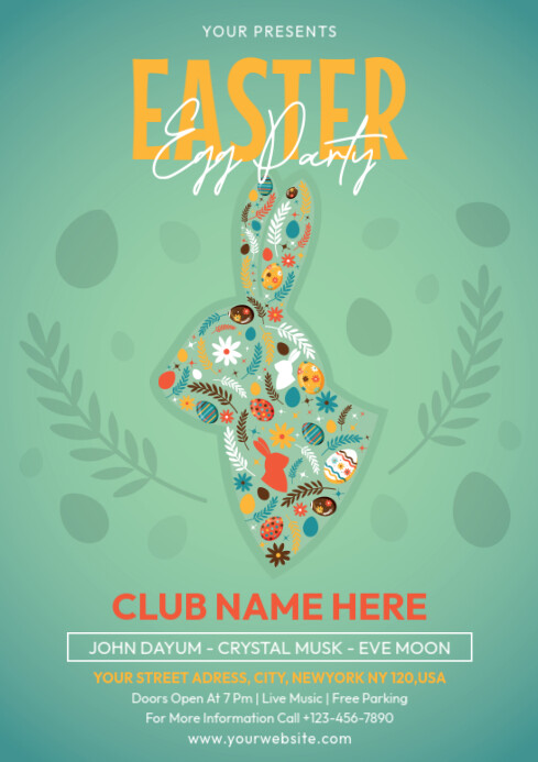 Easter Egg Hunt Party A4 Template | PosterMyWall