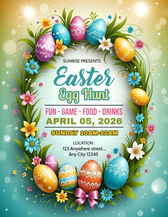 Easter Event Flyers Template | PosterMyWall