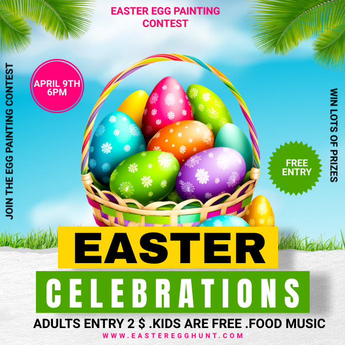Copy of Easter Egg Hunt Post | PosterMyWall