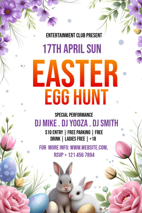 Easter Egg Hunt Poster Template | PosterMyWall