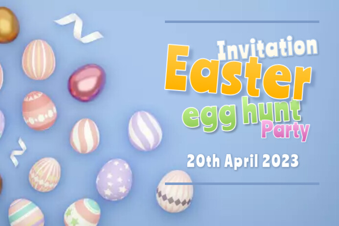 Easter egg hunt poster Template | PosterMyWall