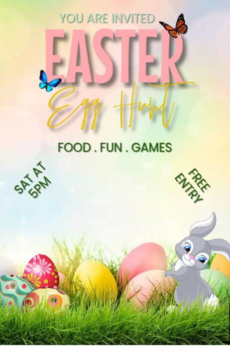 Easter Egg Hunt Poster Template | PosterMyWall
