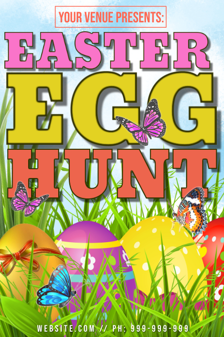 Easter Egg Hunt Poster Template | PosterMyWall