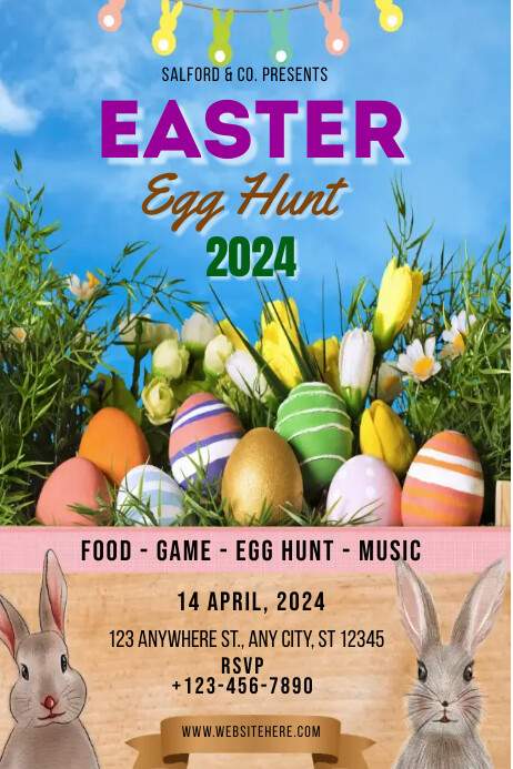 Easter Egg Hunt Poster Template | PosterMyWall