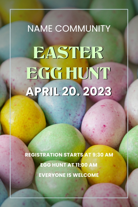 Easter Egg Hunt Poster Template | PosterMyWall