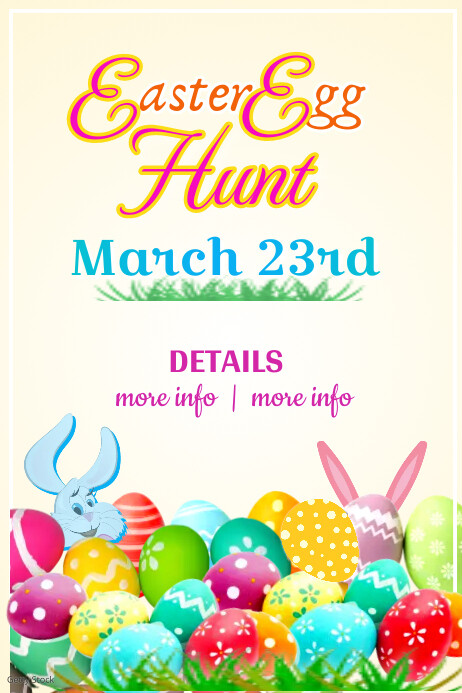 Easter Egg Hunt Poster Template | PosterMyWall
