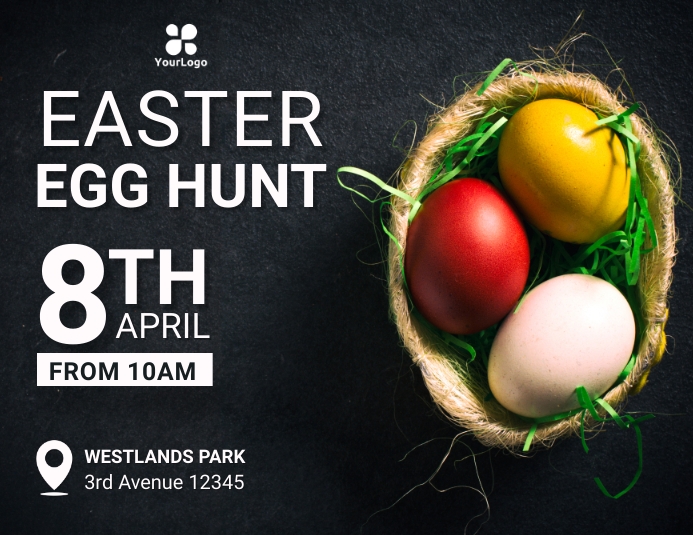 Easter egg hunt poster Template | PosterMyWall
