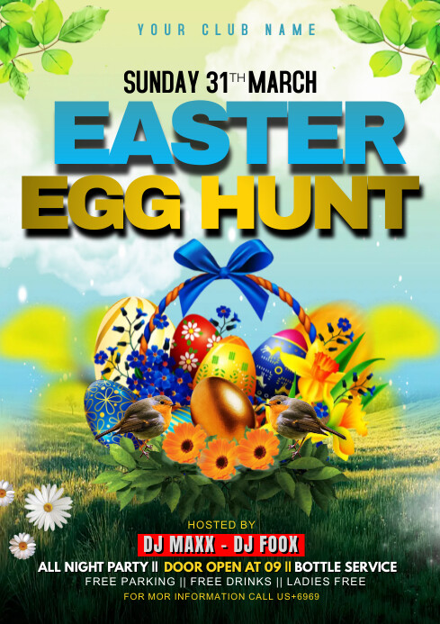 Plantilla de Easter egg hunt poster | PosterMyWall